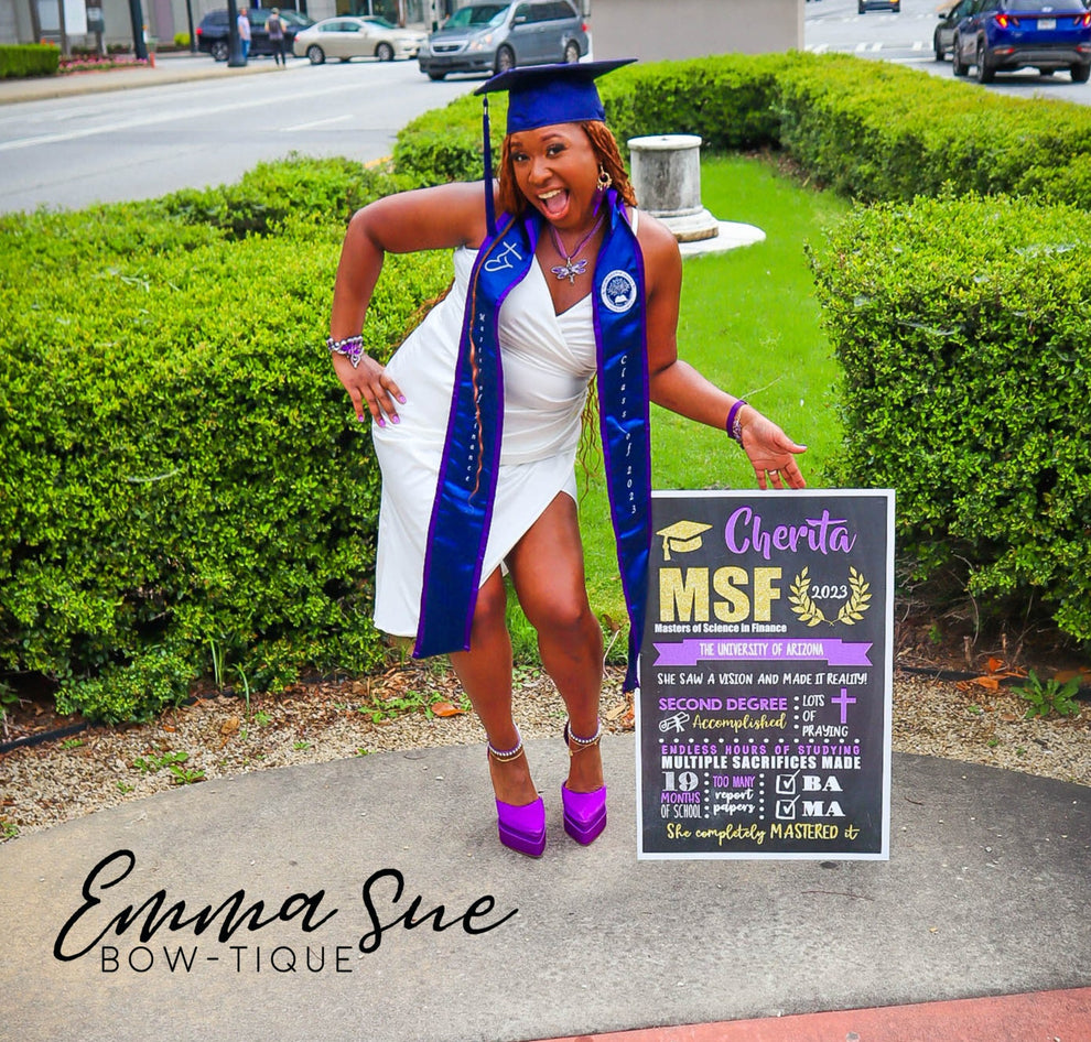 Master's College Graduation Sign Photo Prop OR any Degree - Personaliz ...