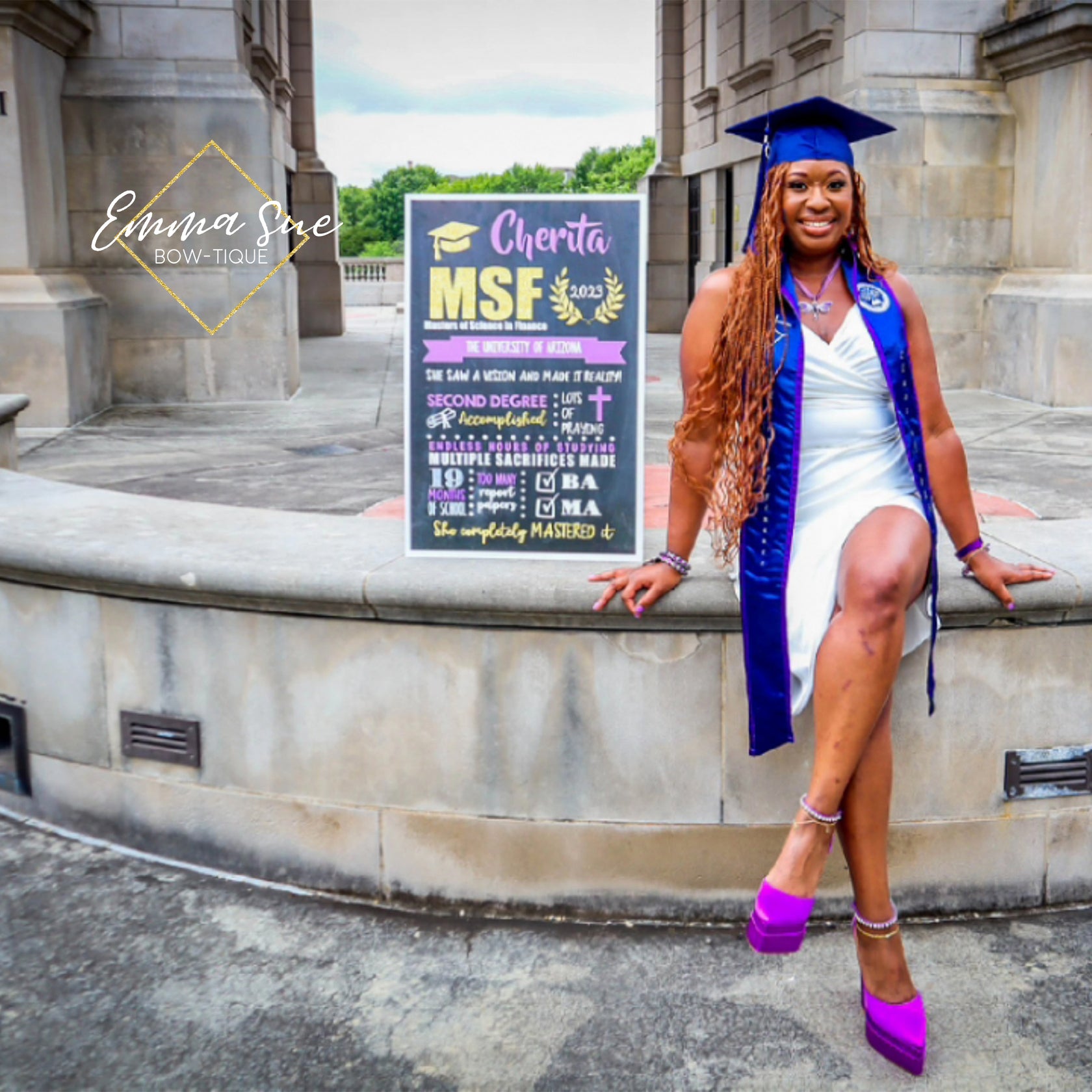 Master's College Graduation Sign Photo Prop OR any Degree - Personaliz ...