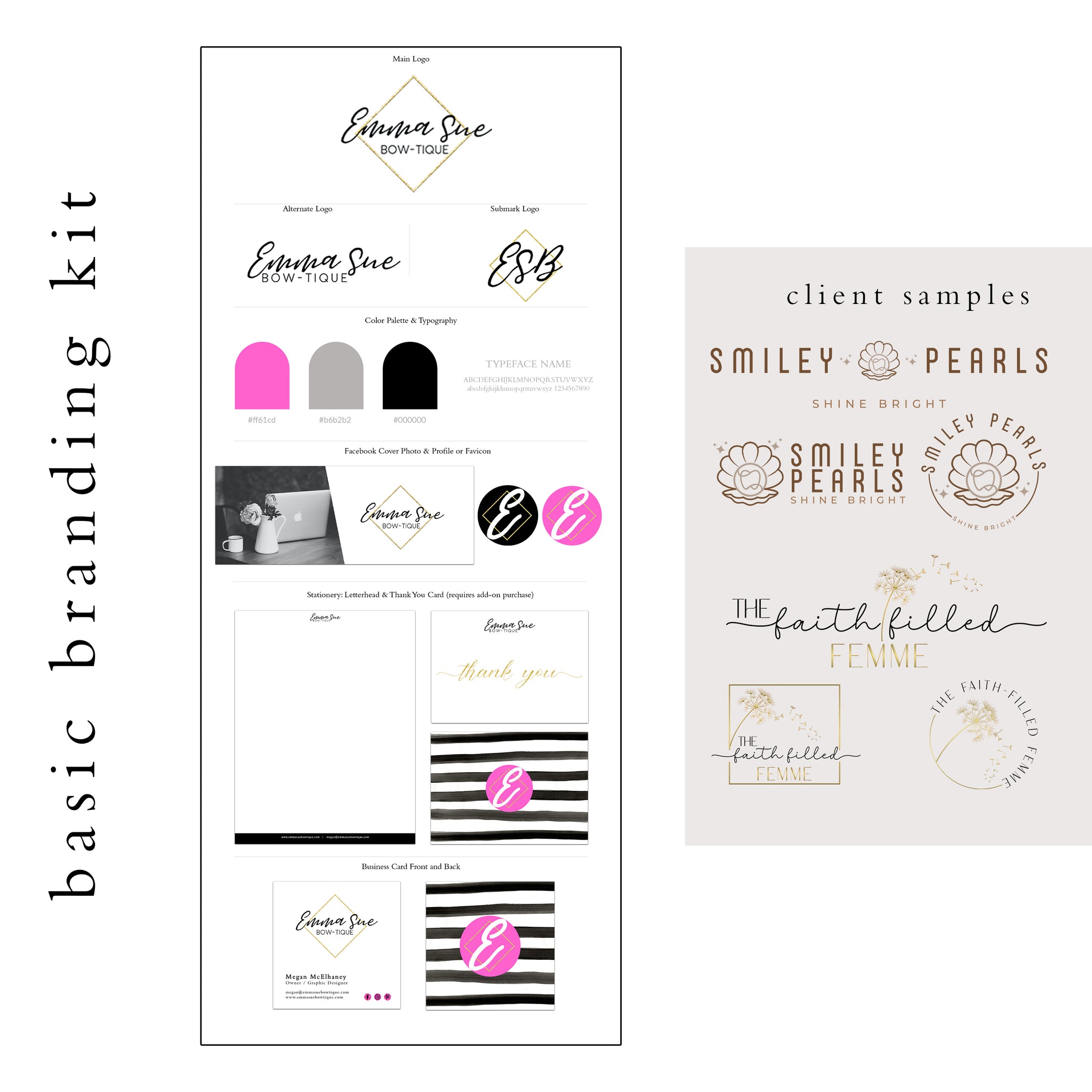 The Basic Business Branding Kit - Logo Design, Alternative Logo and Wa ...