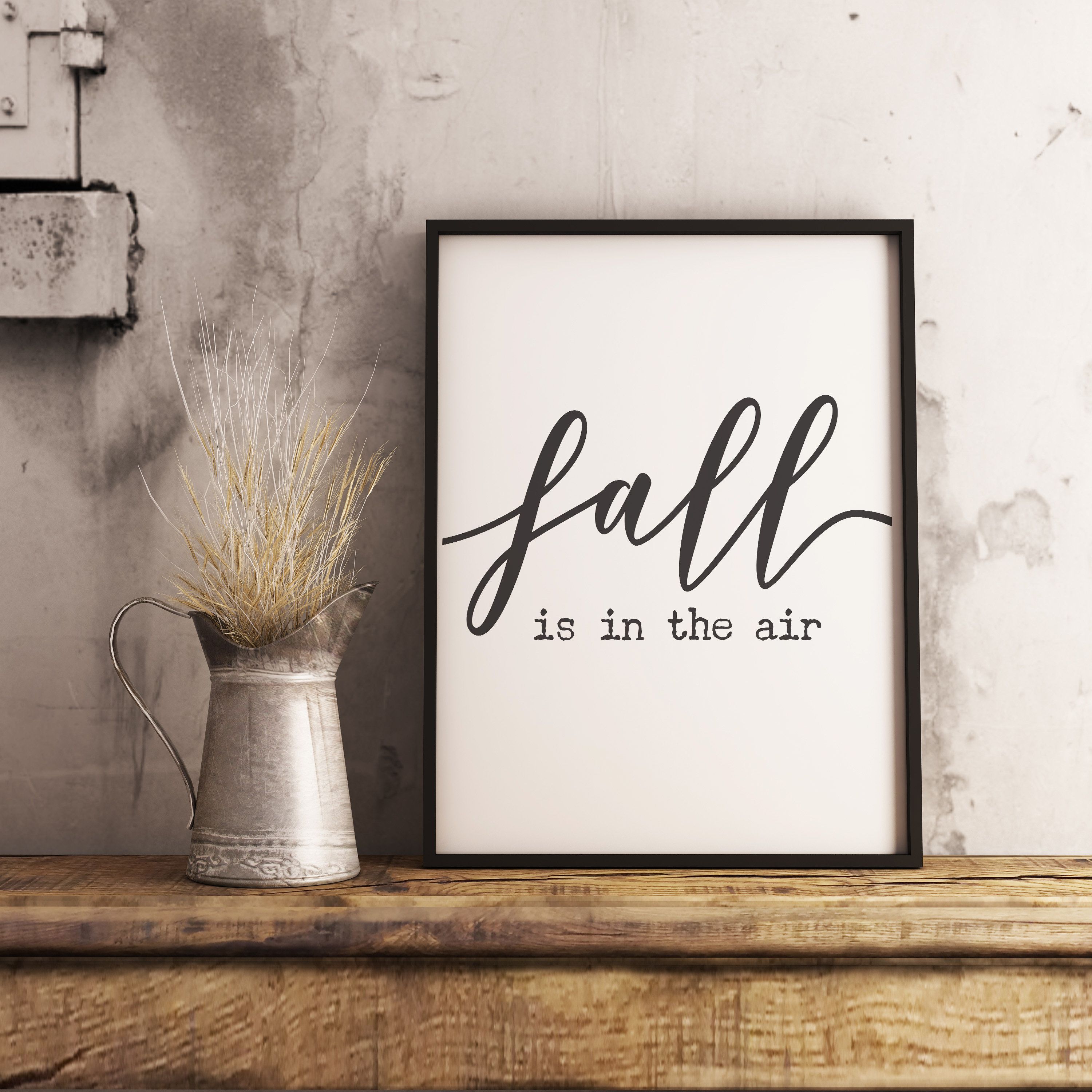 Fall is in the air - Fall Autumn Decor Printable Sign Farmhouse Style ...