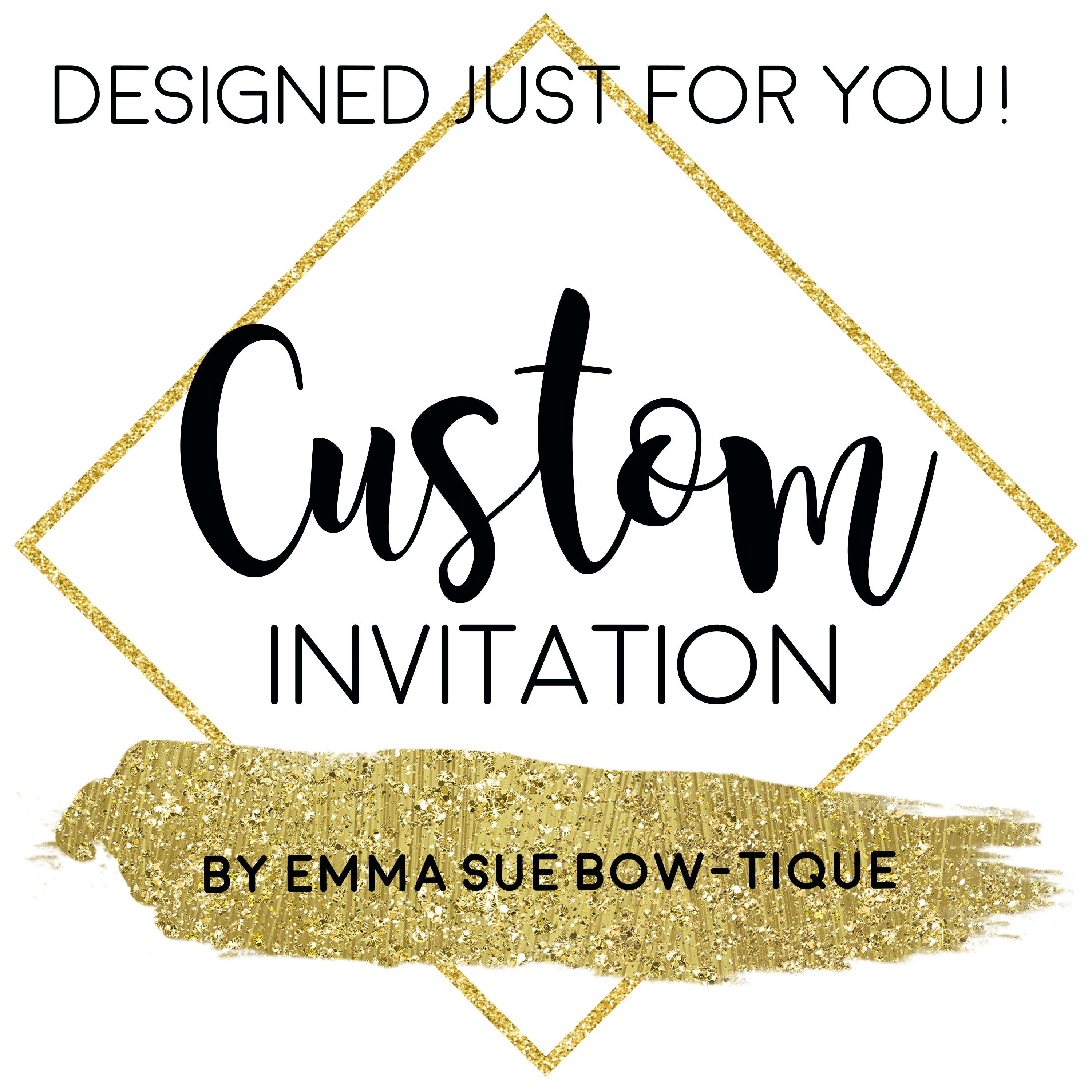 Custom Invitation Or Save the Date Design for any event - Digital File ...