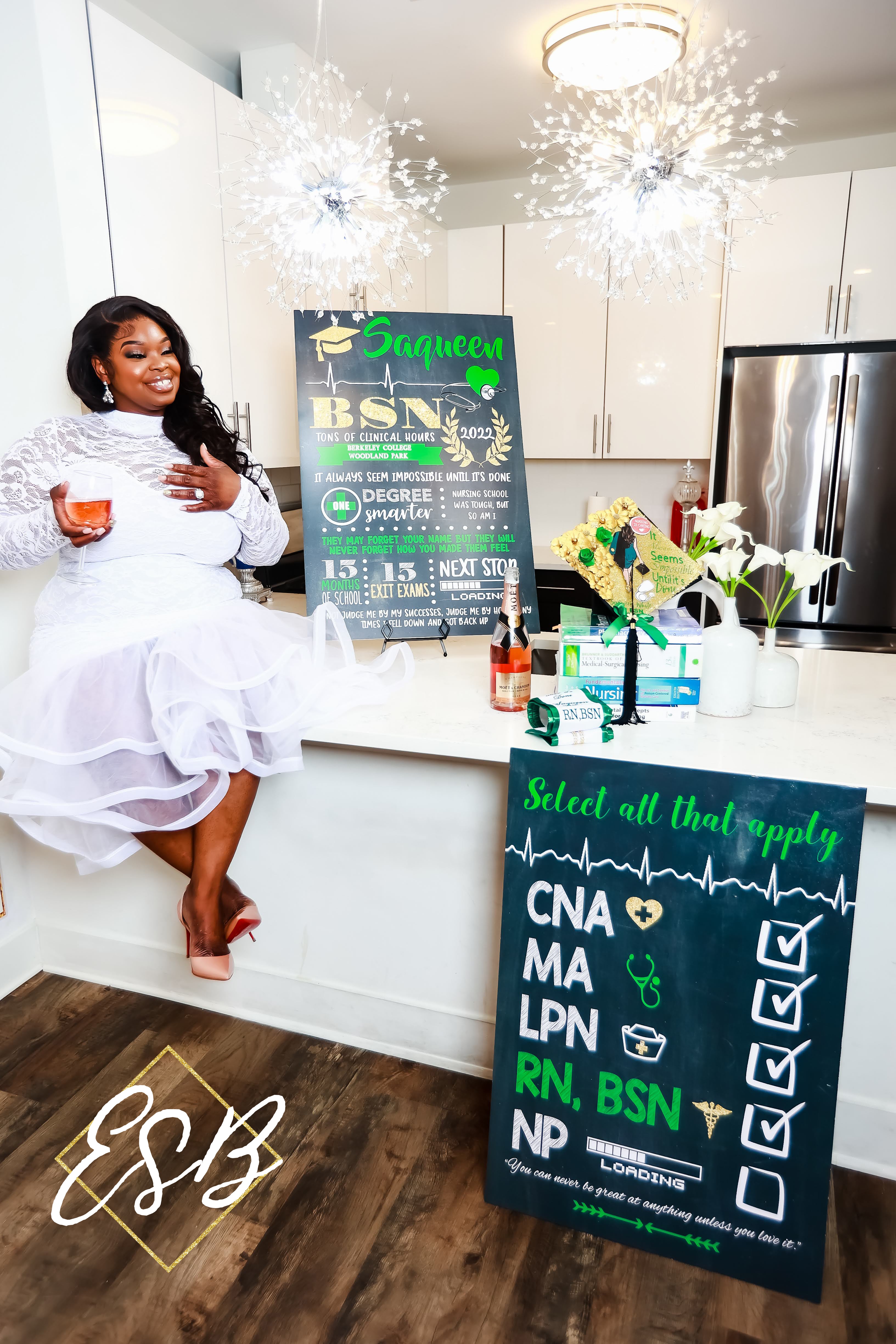 Ultimate Nursing Graduation Sign Photo Prop Combo - Graduation Sign ...