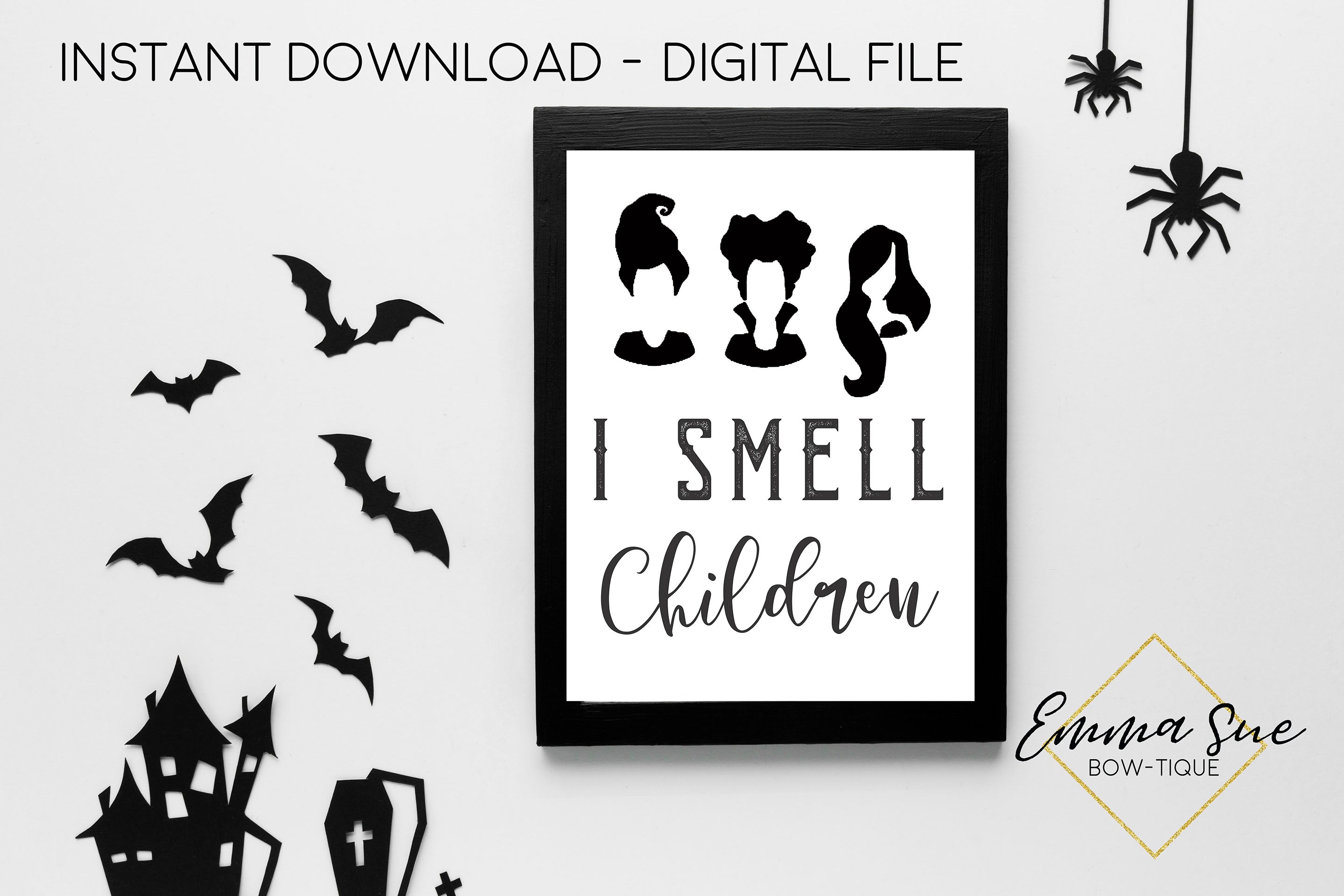 I smell Children Hocus Pocus - Halloween Decoration Printable Art Sign ...